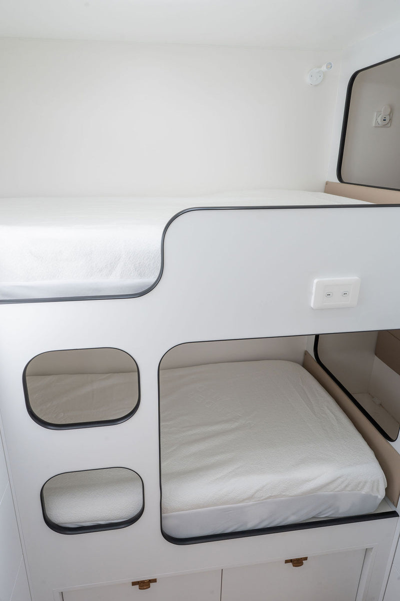Bunk Waterproof Bamboo Mattress Protector | Caravan Bunk Beds – MEANDERWILD